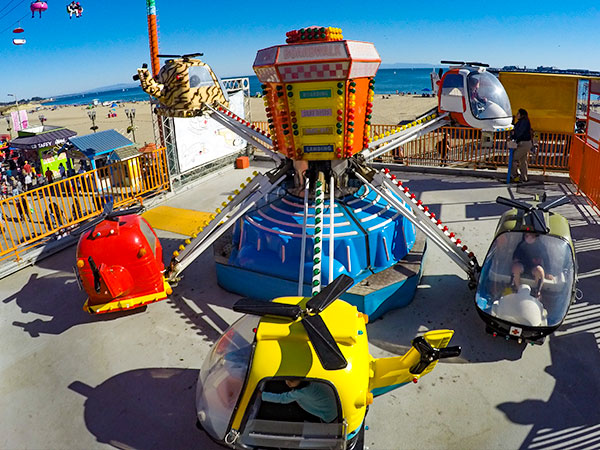 Santa Cruz Beach Boardwalk Amusement Park Rides