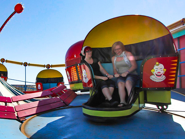 Santa Cruz Beach Boardwalk Amusement Park Rides