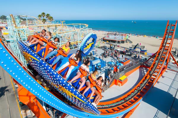 Santa Cruz Beach Boardwalk Amusement Park Rides