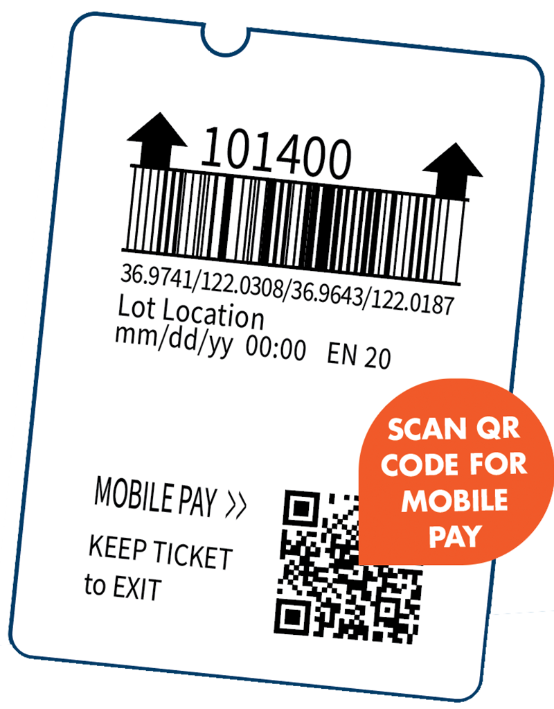 Pay Parking With Your Phone - Santa Cruz Beach Boardwalk Amusement Park